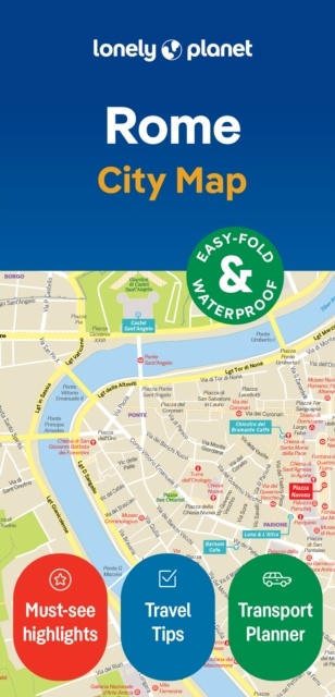 Stadsplattegrond City map Rome | Lonely Planet | 9781787016361 ...