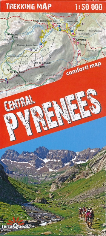 Wandelkaart Trekking map Central Pyrenees - Pyreneeën | TerraQuest ...