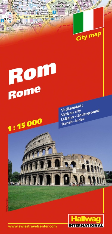 Stadsplattegrond City Map Rome | Hallwag | 9783828305298 ...