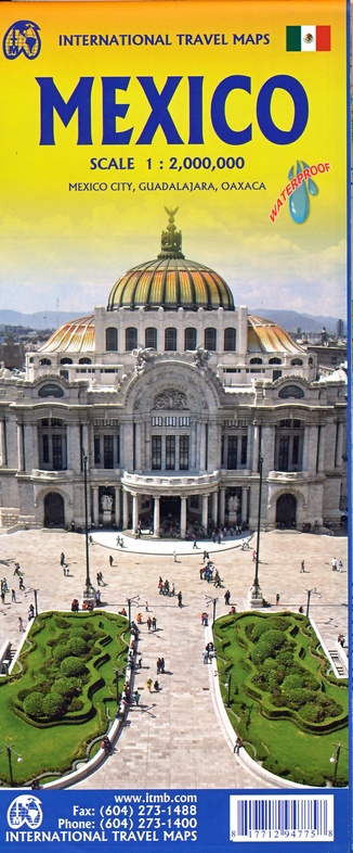 Wegenkaart - landkaart Mexico | ITMB | 9781771294775 | Reisboekwinkel ...