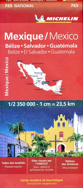 Wegenkaart - landkaart 765 Mexico | Michelin | 9782067259171 ...