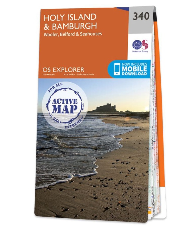 Wandelkaart - Topografische kaart 340 OS Explorer Map | Active Holy ...
