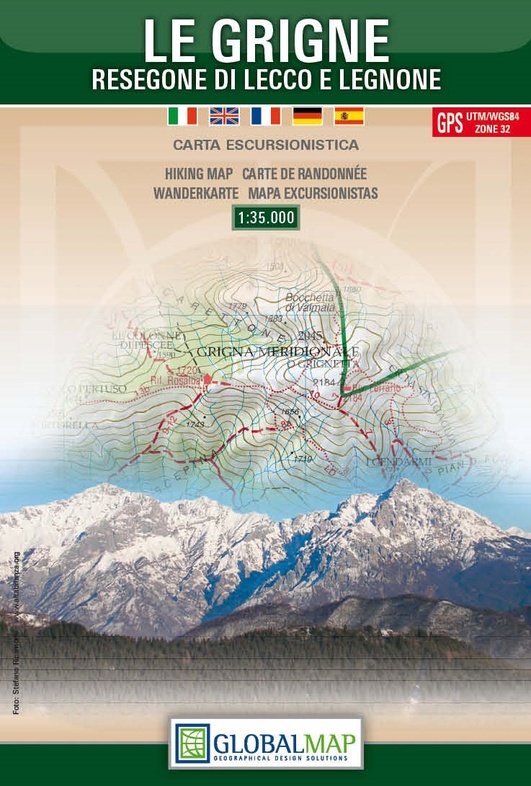 Wandelkaart Le Grigne | Global Map | 9788879143707 | Reisboekwinkel De ...