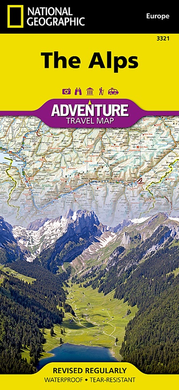 Wegenkaart - landkaart 3321 Adventure Map Alps - Alpen | National ...