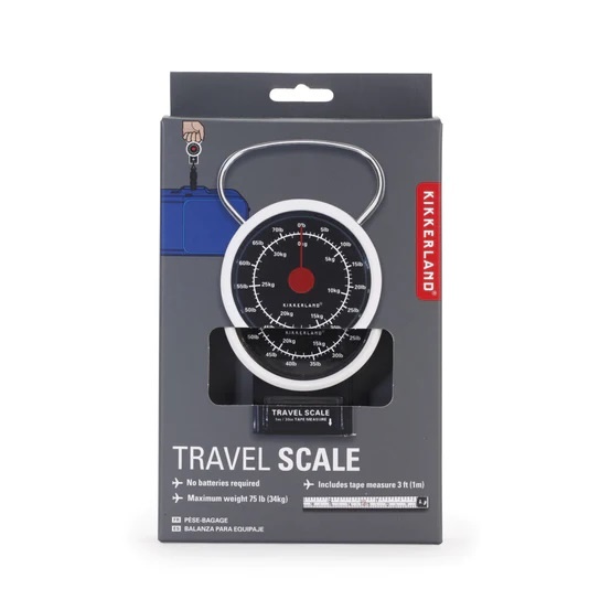 Kadotip Bagageweger Travel Scale | Kikkerland | 0612615040830 | Reisboekwinkel De Zwerver