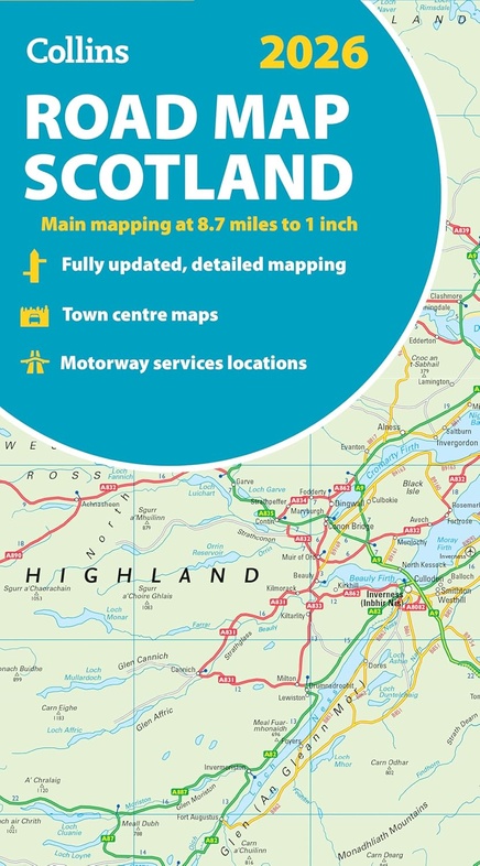 Wegenkaart - landkaart Scotland road map 2026 | Collins | 9780008719265 ...