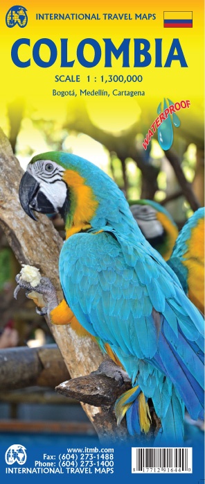 Wegenkaart - landkaart Colombia | ITMB | 9781771291644 | Reisboekwinkel ...