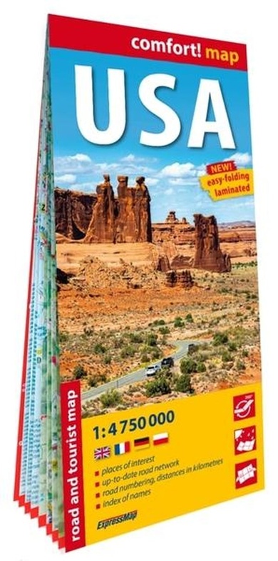 Wegenkaart - landkaart USA | ExpressMap | 9788383554068 ...