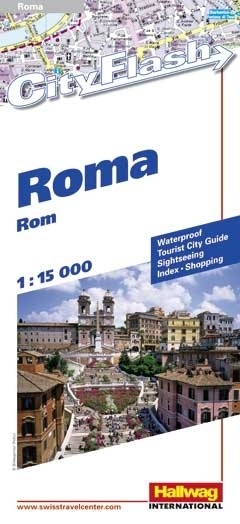 Stadsplattegrond City Flash Rome | Hallwag | 9783828300866 ...