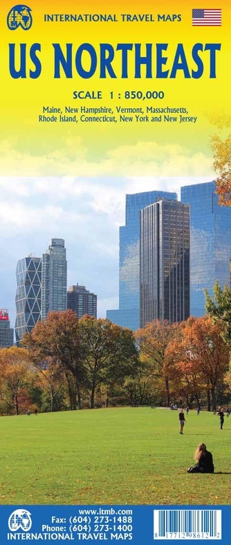 Wegenkaart - landkaart USA Noordoost | ITMB | 9781771298612 ...