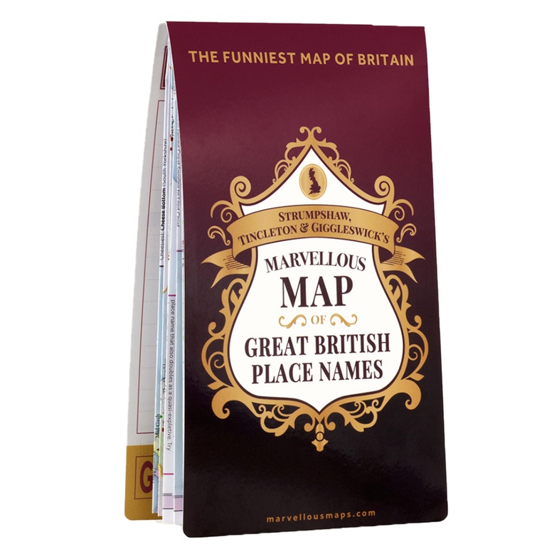 Wegenkaart - landkaart Great British place names map | Ordnance Survey ...
