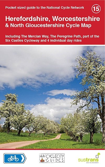 Fietskaart 15 Cycle Map Herefordshire, Worcestershire & North ...