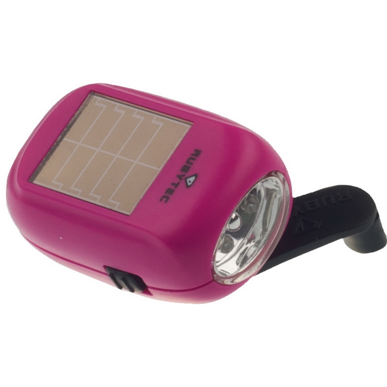 Zaklamp Kao Baby Swing Solar Flashlight Pink | Rubytec | 8717729773741 | Reisboekwinkel De Zwerver