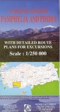 Wegenkaart Map of ancient Pamphylia and Pisidia | Sabri Aydal ...