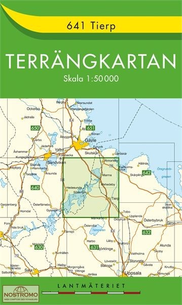 Wandelkaart - Topografische kaart 641 Terrängkartan Tierp ...
