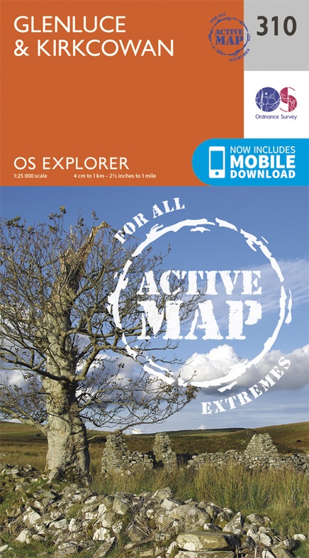 Wandelkaart - Topografische kaart 310 OS Explorer Map | Active Glenluce ...