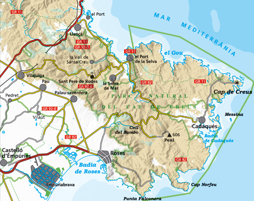 Wandelkaart Cap de Creus | Editorial Alpina | 9788480904551 ...