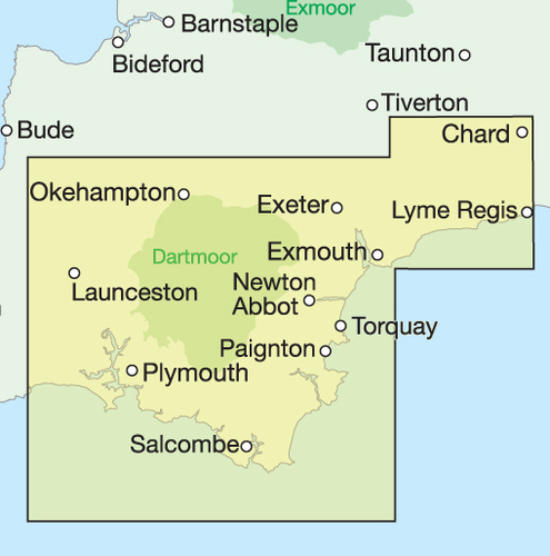 Fietskaart 2 Cycle Map South Devon | Sustrans | 9781900623230 ...