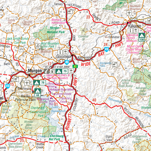 Wegenatlas - Atlas 4WD + Camping Escapes - South East Queensland | Hema ...