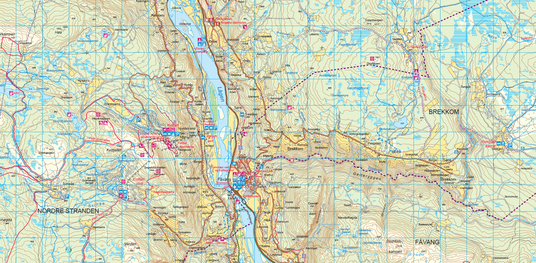 Wandelkaart 2209 Turkart Trysil Sør | Nordeca | 7046660022092 ...