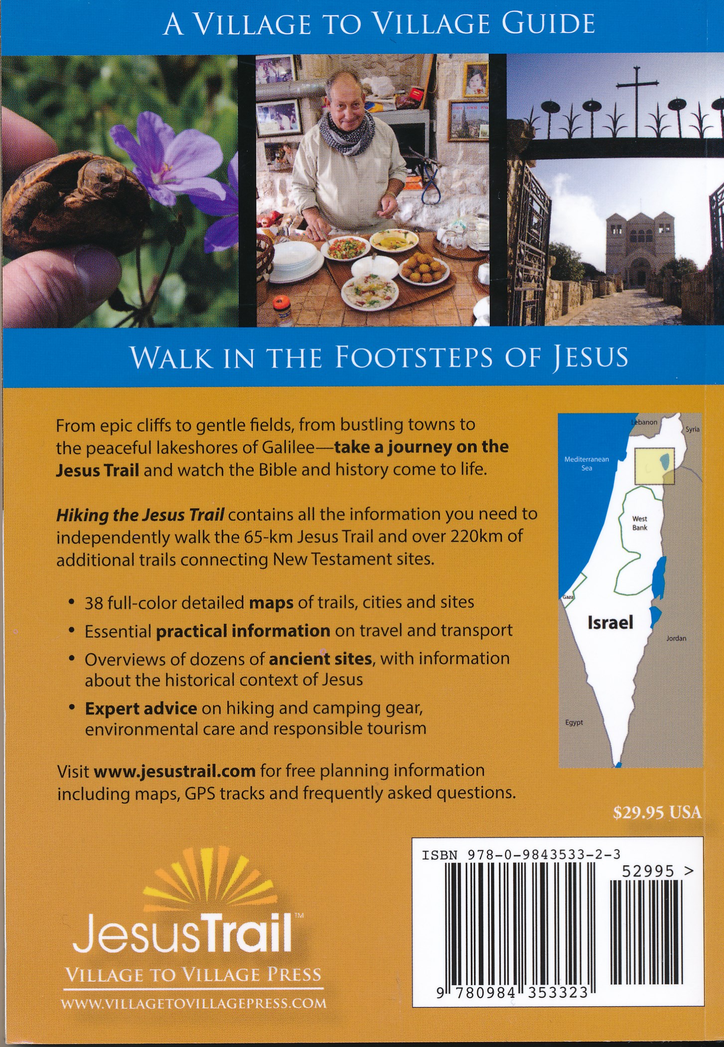 Wandelgids Hiking the Jesus Trail | Village to Village Press ...
