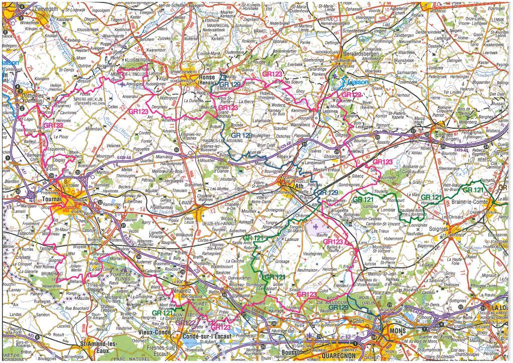 Wandelgids GR123 Tour de Hainaut Occidental et GR 121 | Grote Routepaden | 9782960045000 ...