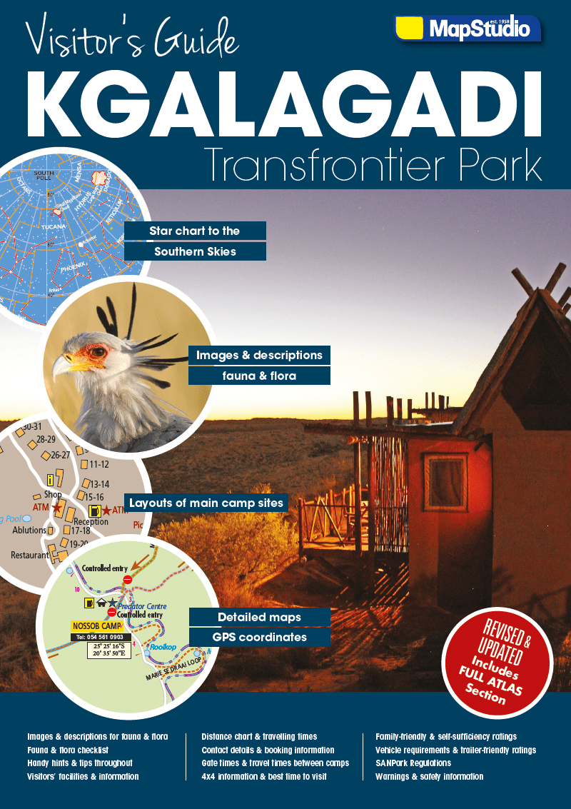 Wegenatlas - Reisgids Visitor's Guide to Kgalagadi Transfrontier Park ...