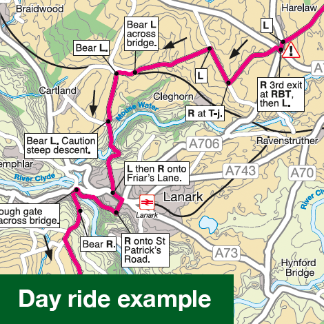 Fietskaart 38 Cycle Map Lanarkshire & The Scottish Borders | Sustrans ...
