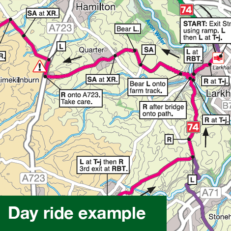 Fietskaart 37 Cycle Map Ayrshire, Lanark & The Isle of Arran | Sustrans ...