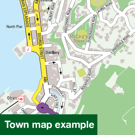 Fietskaart 42 Cycle Map Oban, Kintyre & The Trossachs | Sustrans ...