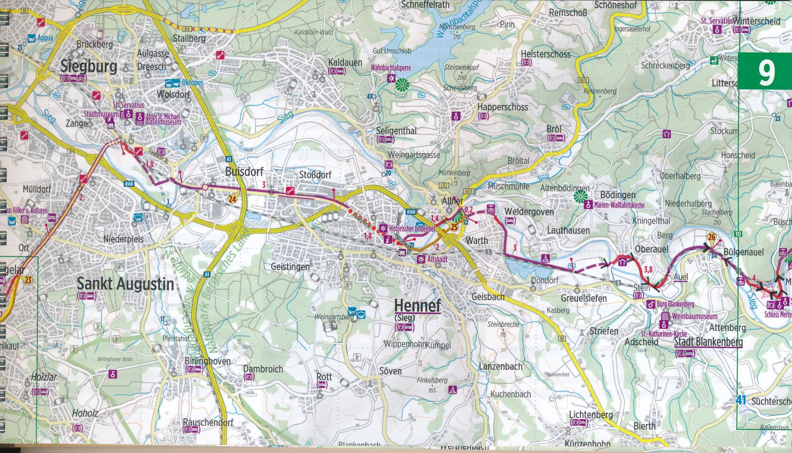 Fietsgids Bikeline Mittellandroute, von Aachen nach Zittau | Esterbauer ...