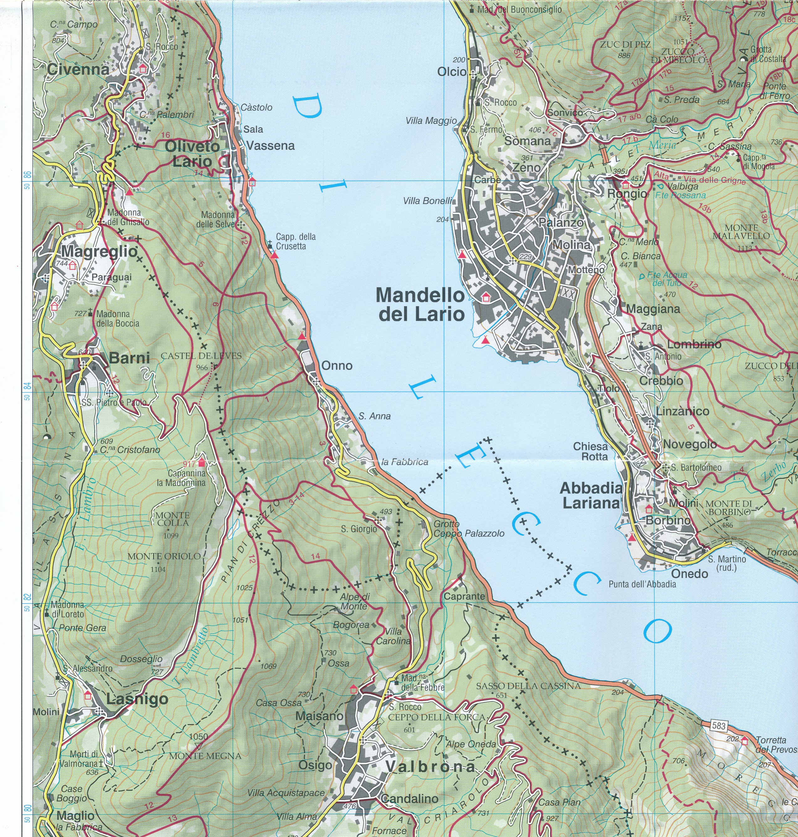 Wandelkaart Le Grigne | Global Map | 9788879143707 | Reisboekwinkel De ...