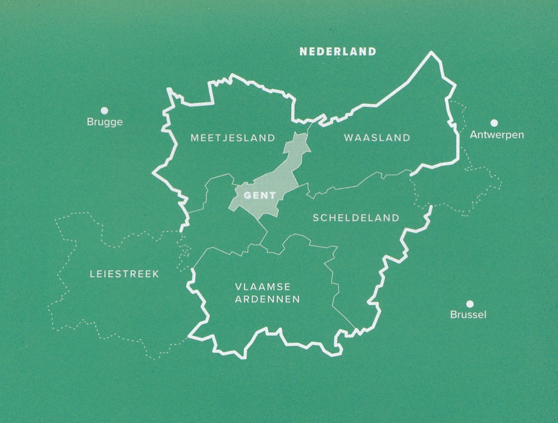 Fietskaart Gent en omgeving | Tourisme Vlaanderen | 9789491414800 ...
