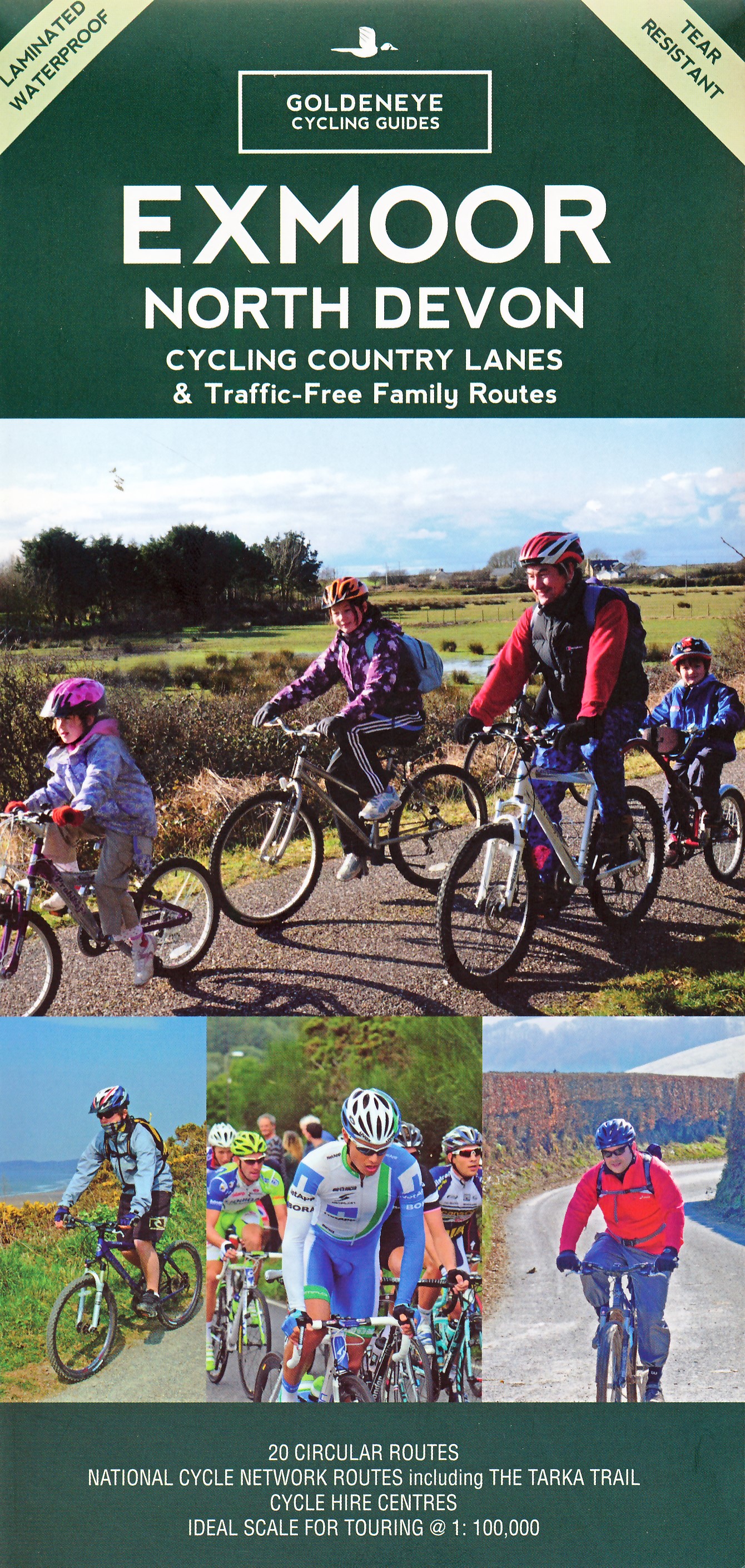Fietskaart Cycling guides Exmoor - North Devon | Goldeneye ...