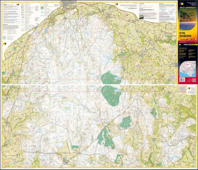 Wandelkaart Dartmoor Noord | Harvey Maps | 9781851376322 ...