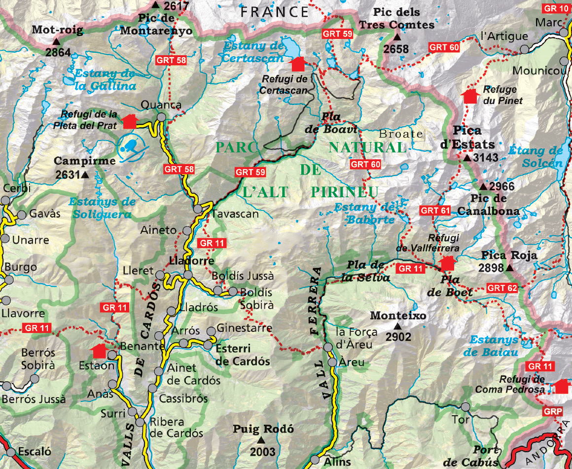 Pica d'Estats - Mont-Roig french 2 maps | Editorial Alpina ...