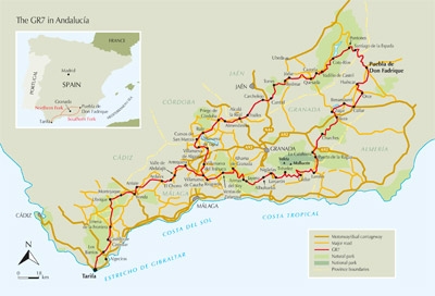 Wandelgids Walking the GR7 in Andalucia | Cicerone | 9781852846930 ...