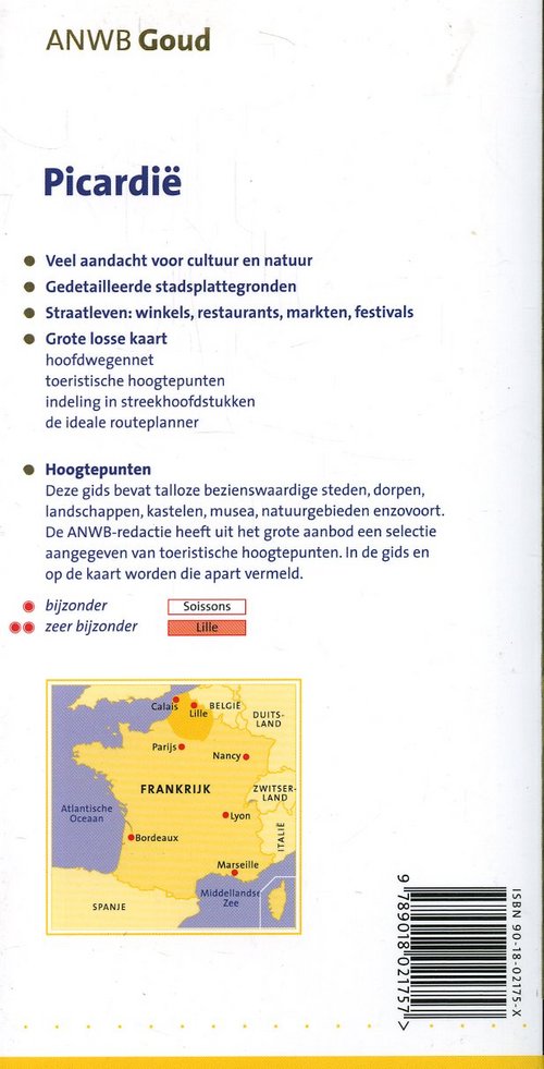 Reisgids ANWB Gouden serie Picardië - Nord Pas de Calais | ANWB Media ...
