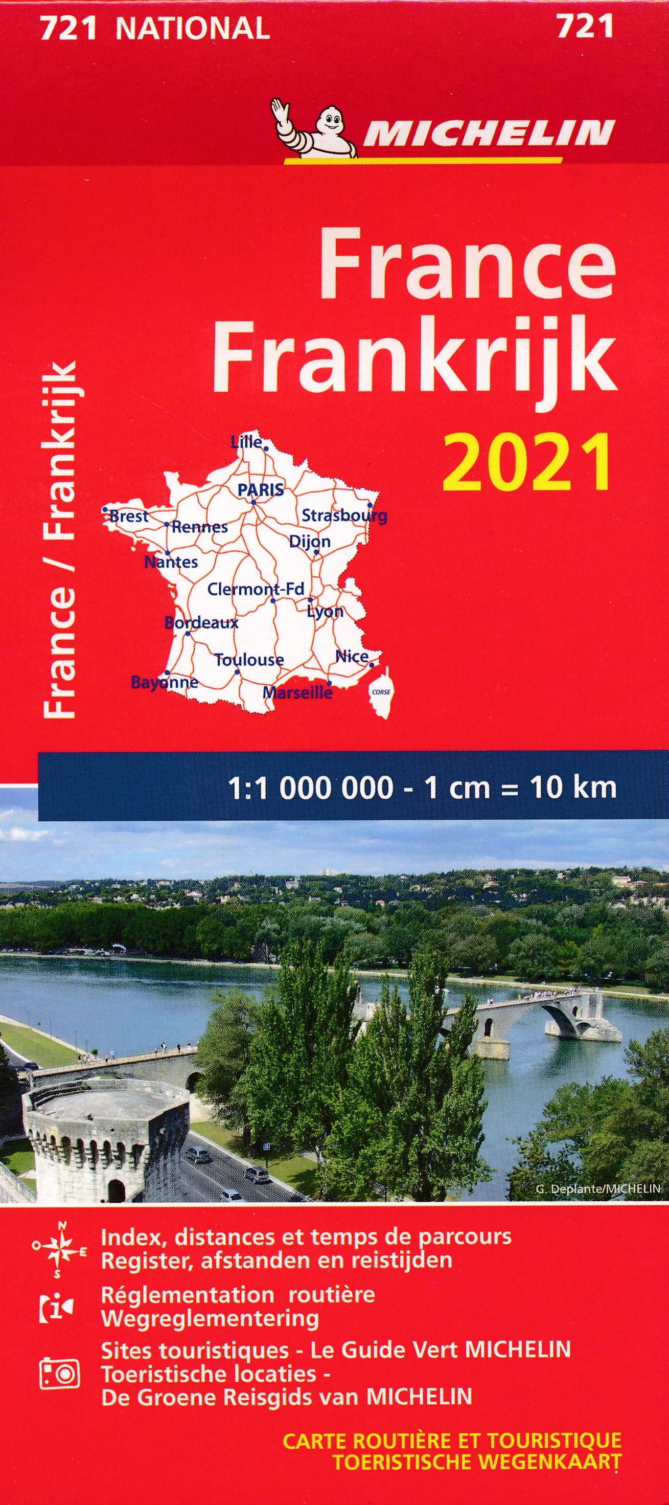 Wegenkaart - landkaart 721 Frankrijk 2021 | Michelin 9782067249394 kopen