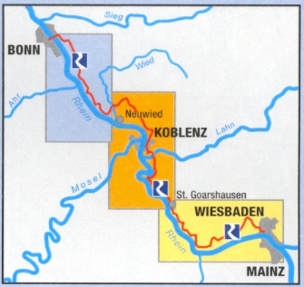 Wandelkaart RS Rheinsteig Wanderkarte | LVA Nordrhein Westfalen ...